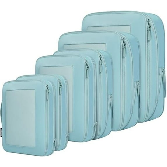 4 Set/6 Set/8 Set Compression Packing Cubes Travel Accessories ...