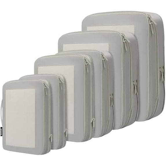 4 Set/6 Set/8 Set Compression Packing Cubes Travel Accessories ...