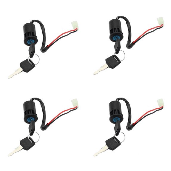 4 Set ATV Ignition Key Switch Universal 2 Wires Keys Start Lock for Go ...