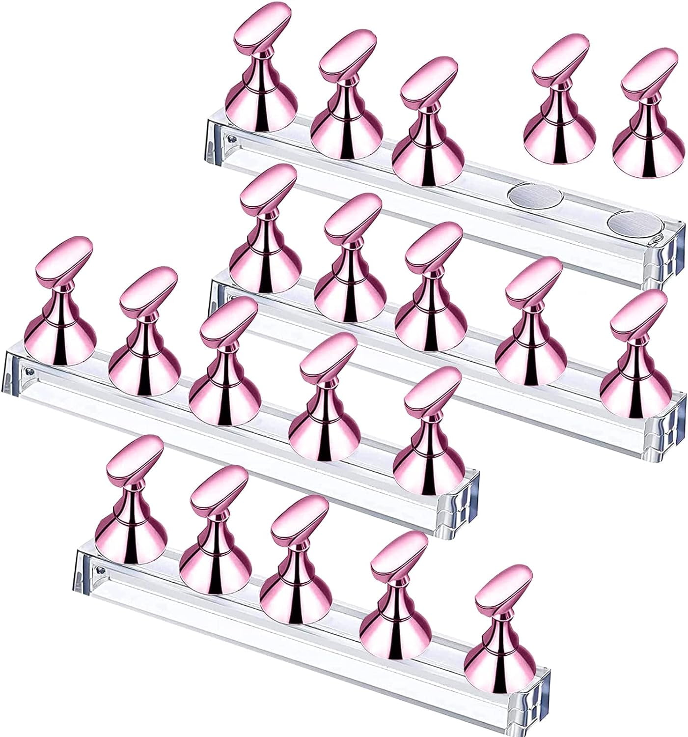 4 Set Acrylic Nail Stand,Nail Practice Display Stand for Press On ...