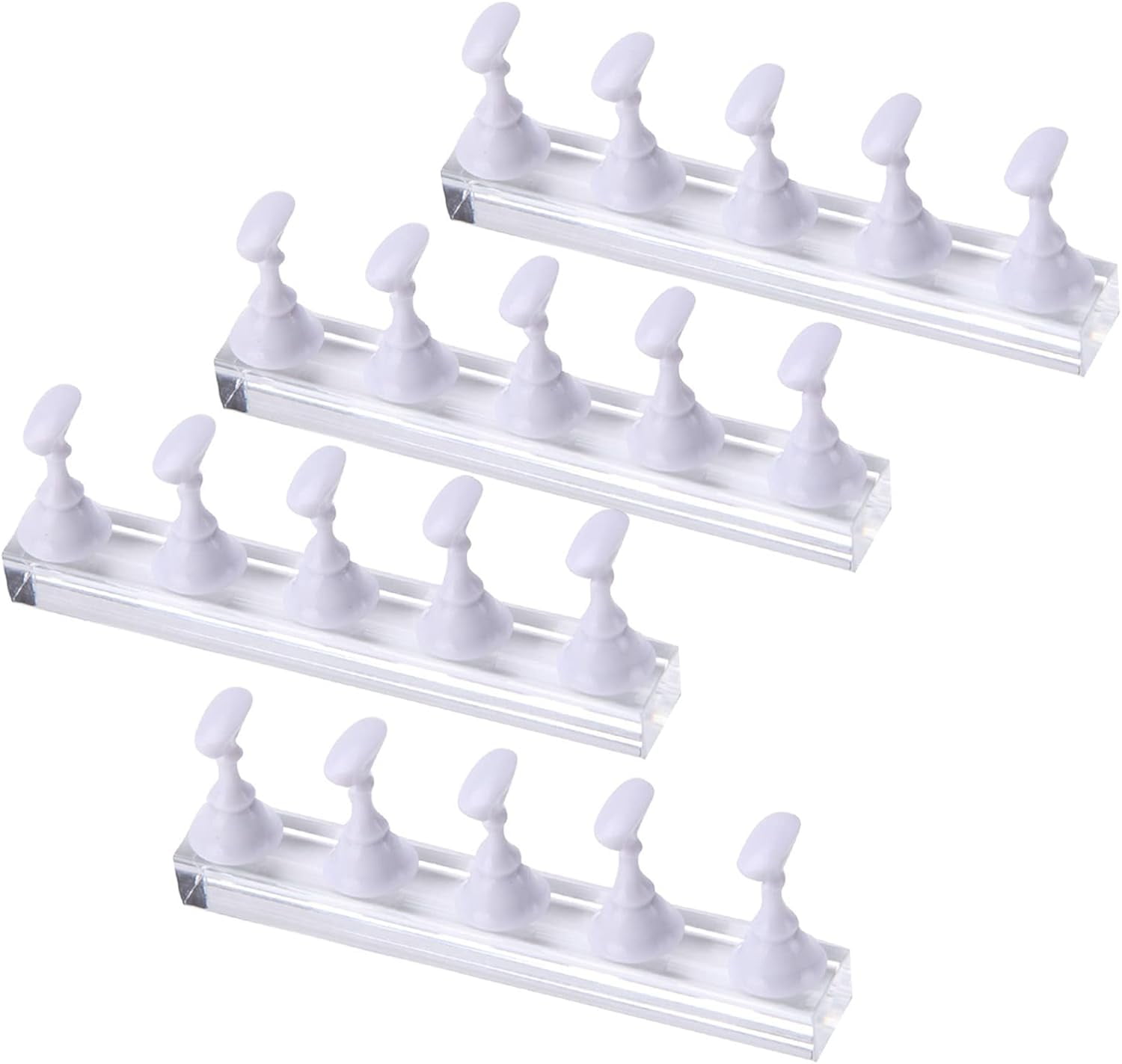 4 Set Acrylic Nail Stand,Nail Practice Display Stand for Press On ...