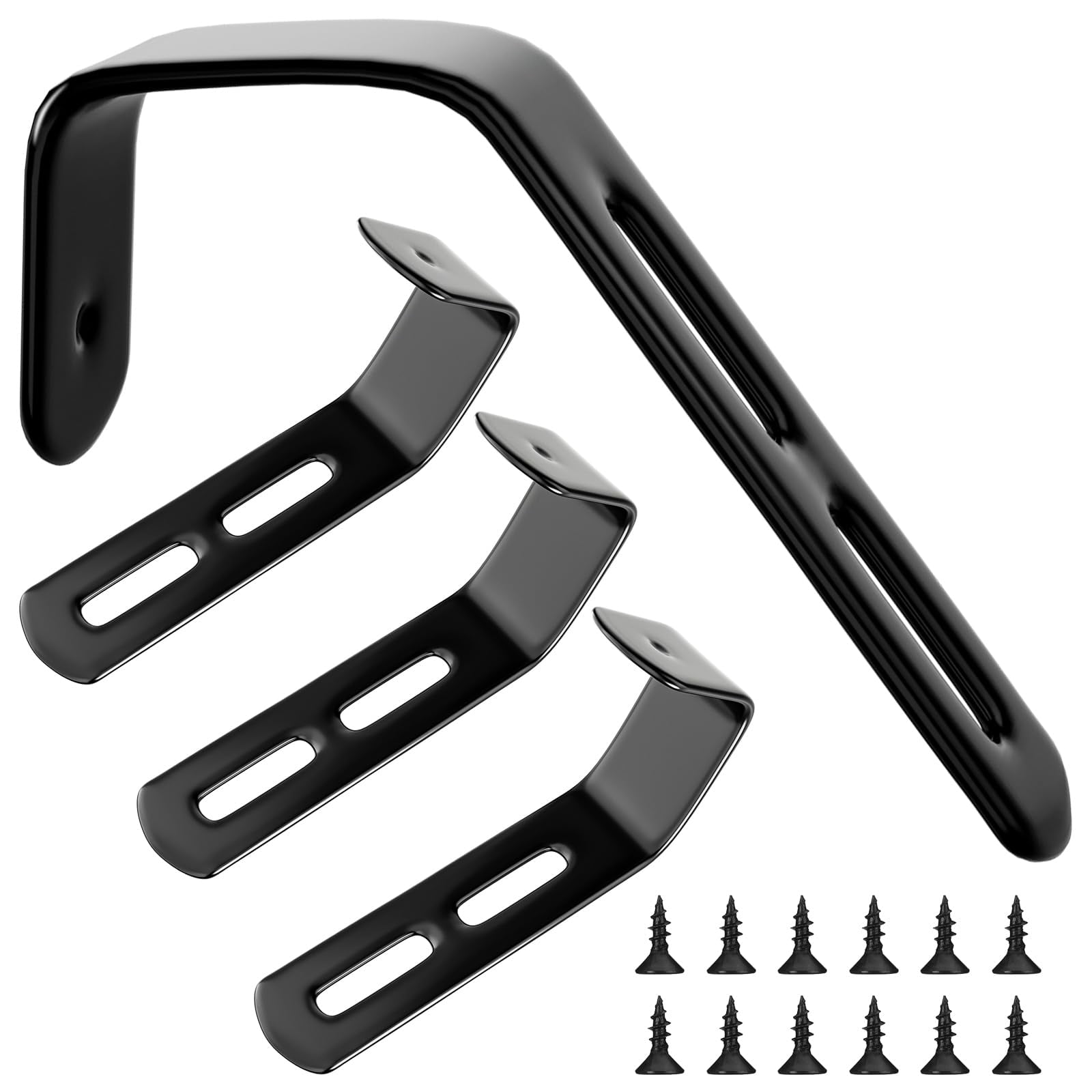 4 Set Angled Bunk Bed Ladder Hooks PVC Adjustable Coated Stainless ...