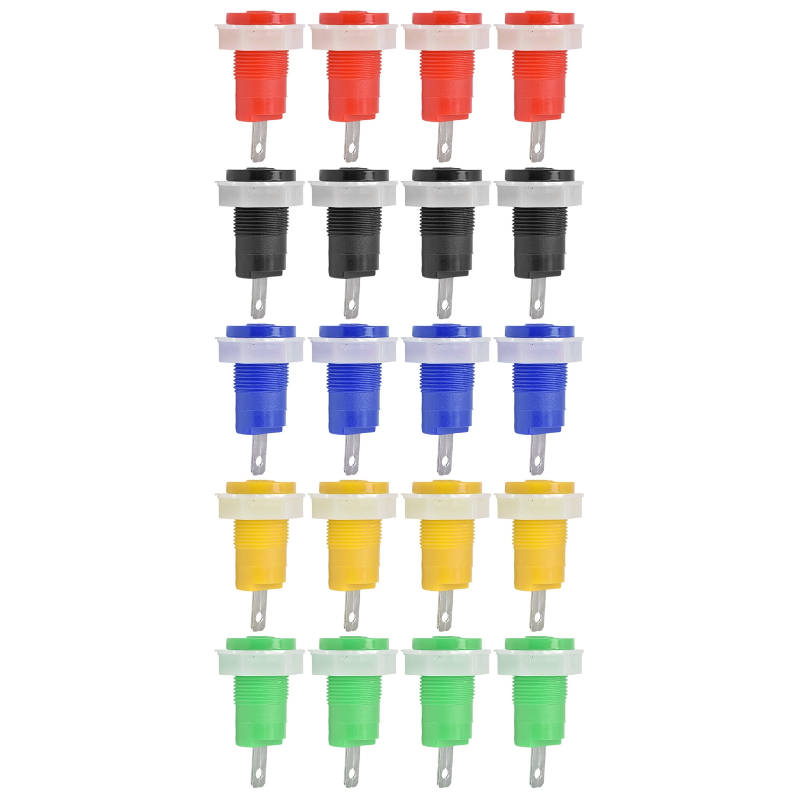 4 Set Banana Socket Binding Post Adapter Safe Welding Type Grounding ...