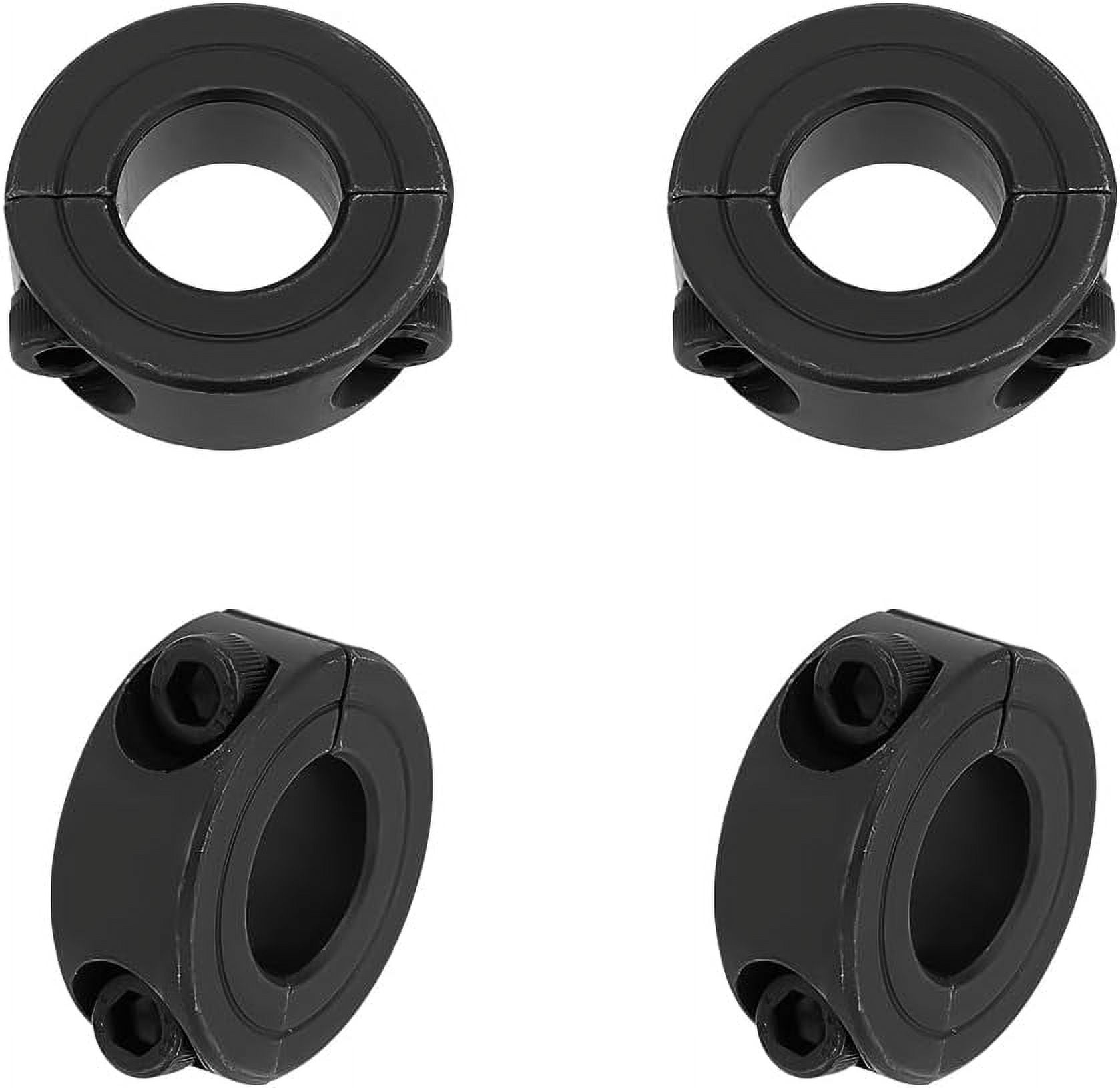 4 Set Black Aluminum Alloy Diaphragm Solid Collar 22mm Inner Clamp-On ...