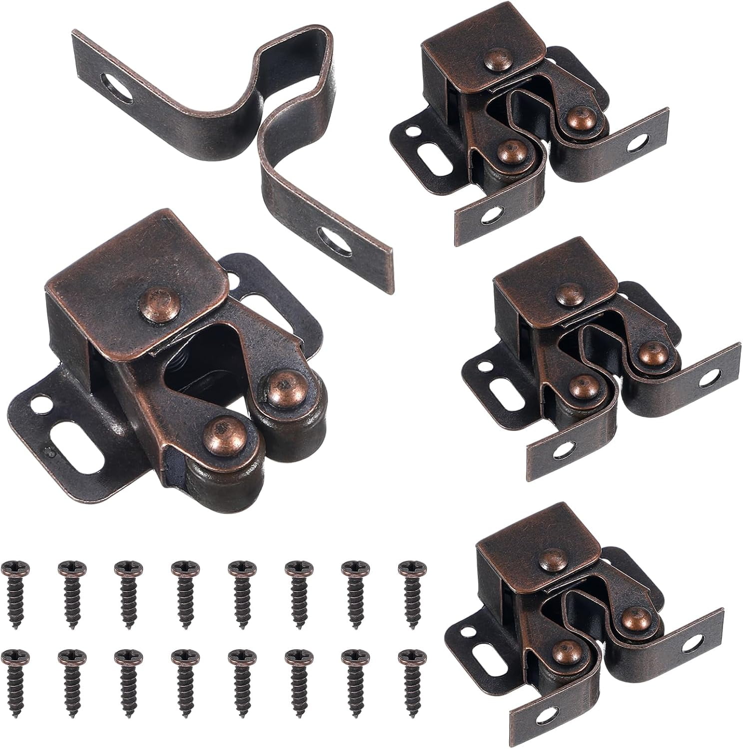 4 Set Cabinet Latch - Double Roller Cabinet Door Latches and Catches ...
