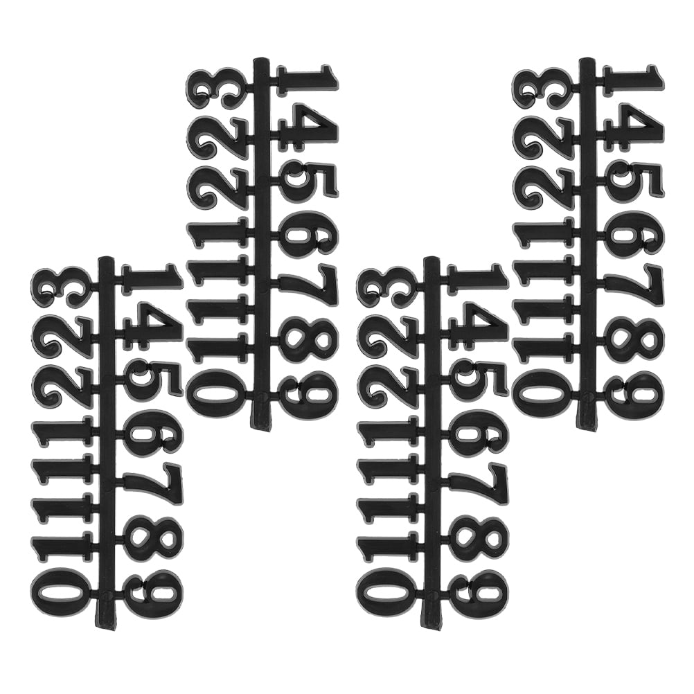 4 Set Decorative Wall Clocks Numerals Number DIY Digital Clock Numbers ...
