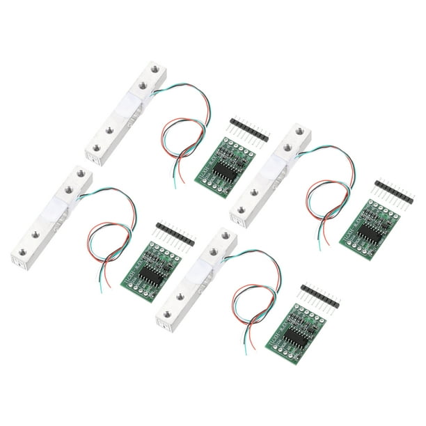 4 Set Digital Load Cell Weight Sensor 5KG + HX711 Module Weighing ...