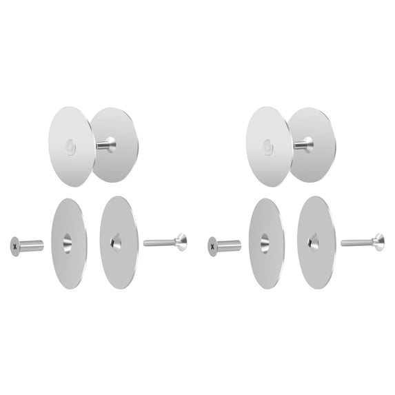 4 Set Door Hole Cover Plate,2-5/8 Inch Diameter Round Deadbolt Cover ...