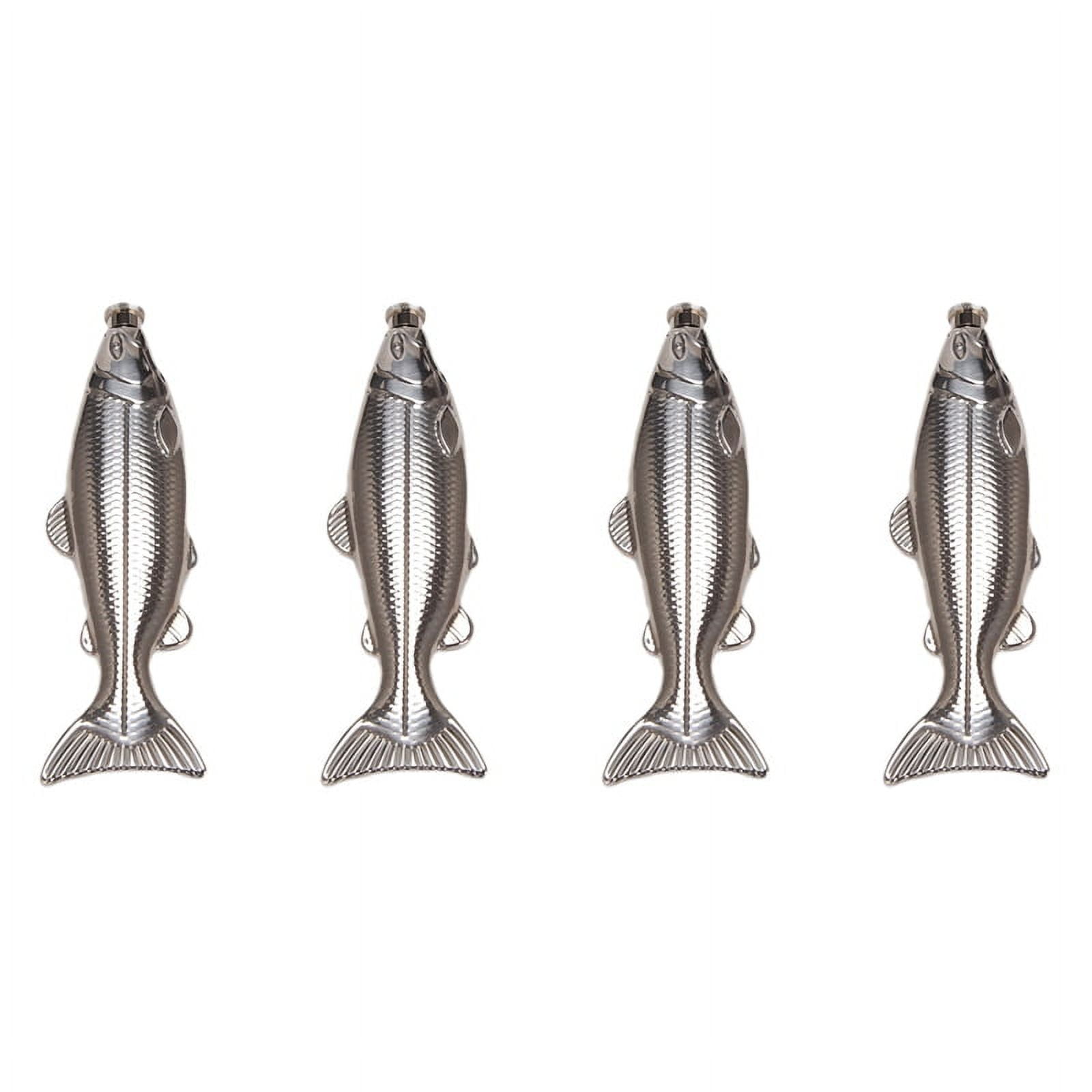 4 Set Fish-Shape Hip Flask 5Oz Bottle Mini Pocket Flask Stainless Steel ...