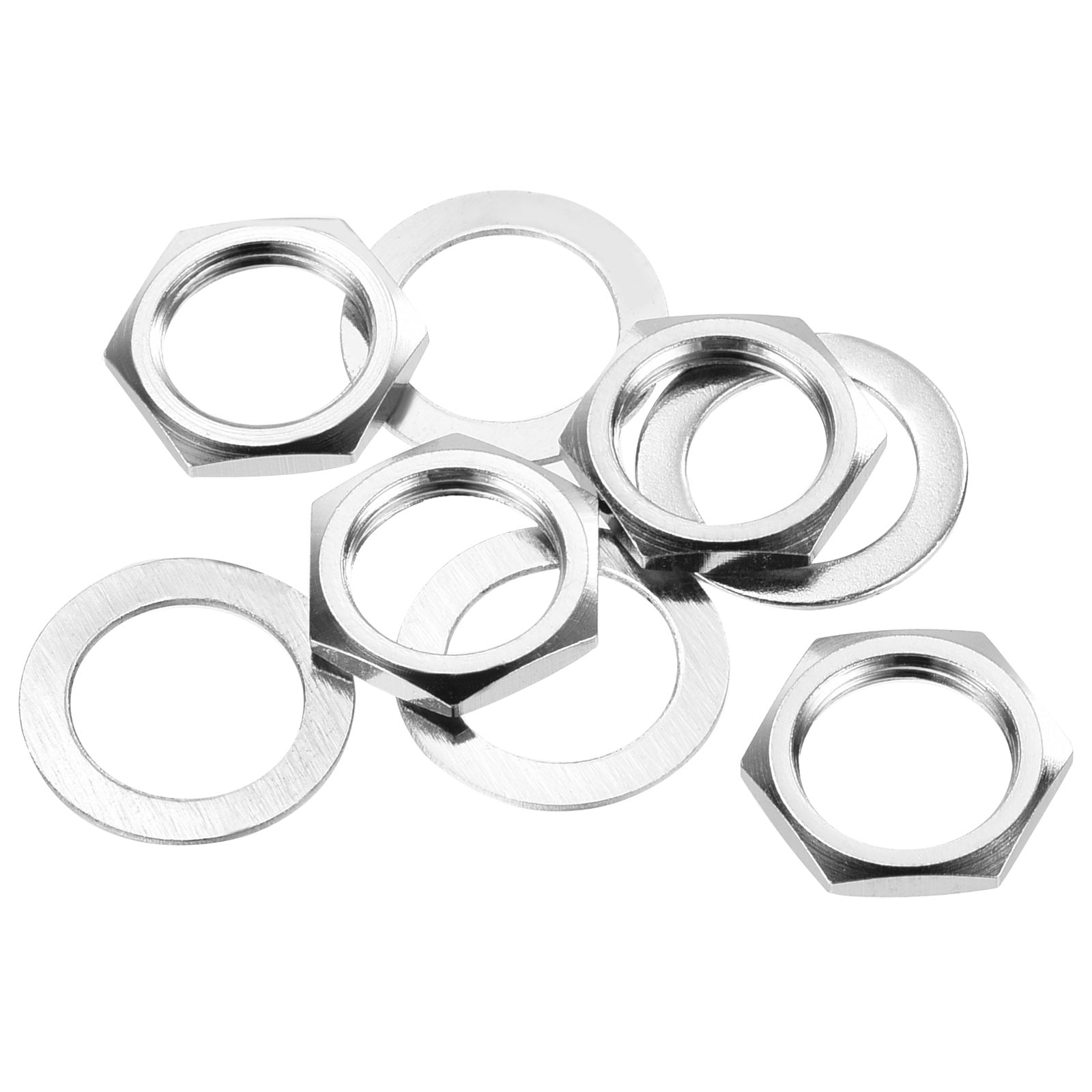 4 Set Guitar Nut and Washers 3/8" Guitar Input Output Jack Socket Nut ...