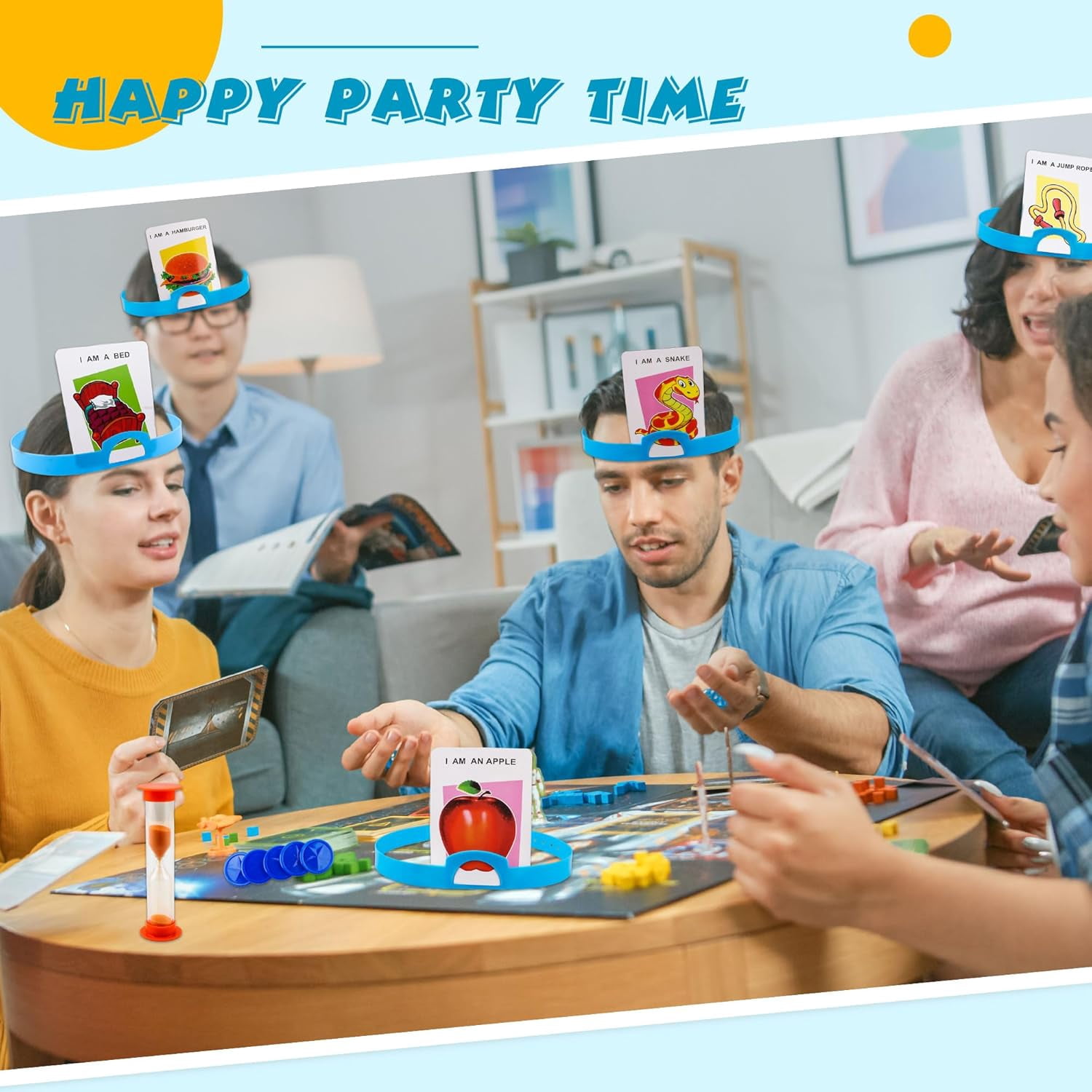 4 Set Headband Game Guessing Who Am I Game The Quick Question Game Set ...