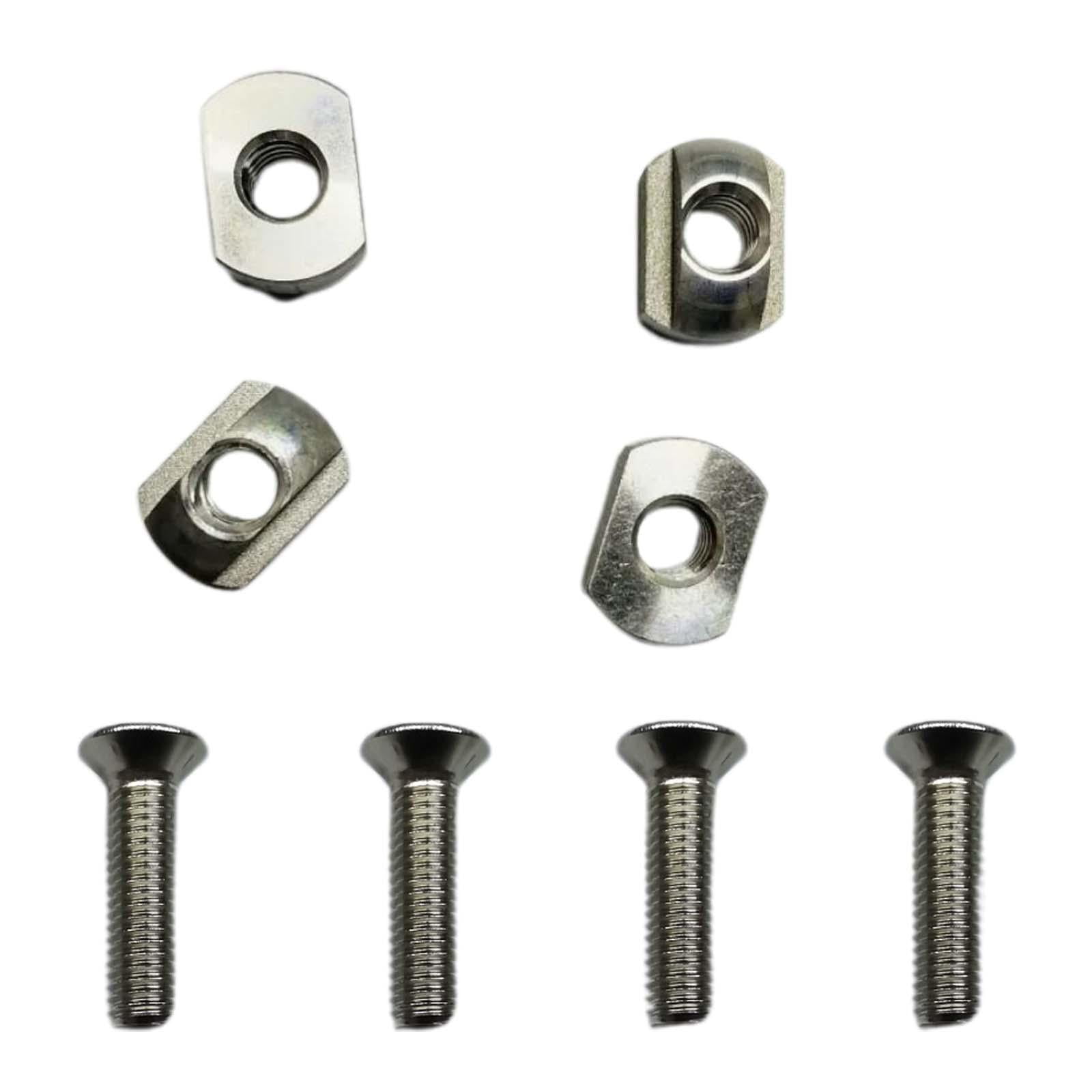 4 Set Hydrofoil Mounting T Nuts M8 Durable Surfboard Screws Lightweight ...