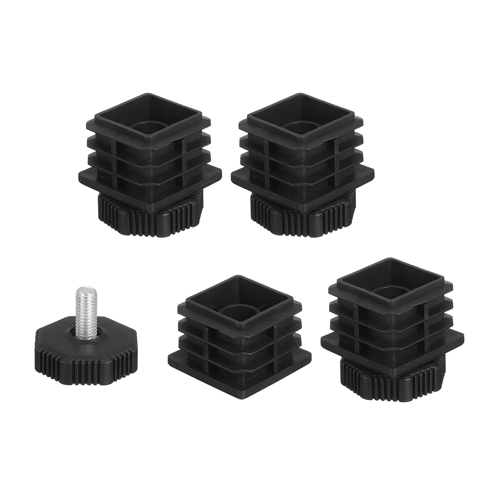 4 Set Leveling Feet, 38x38mm Rectangle Furniture Leg Leveling Fit Hole ...