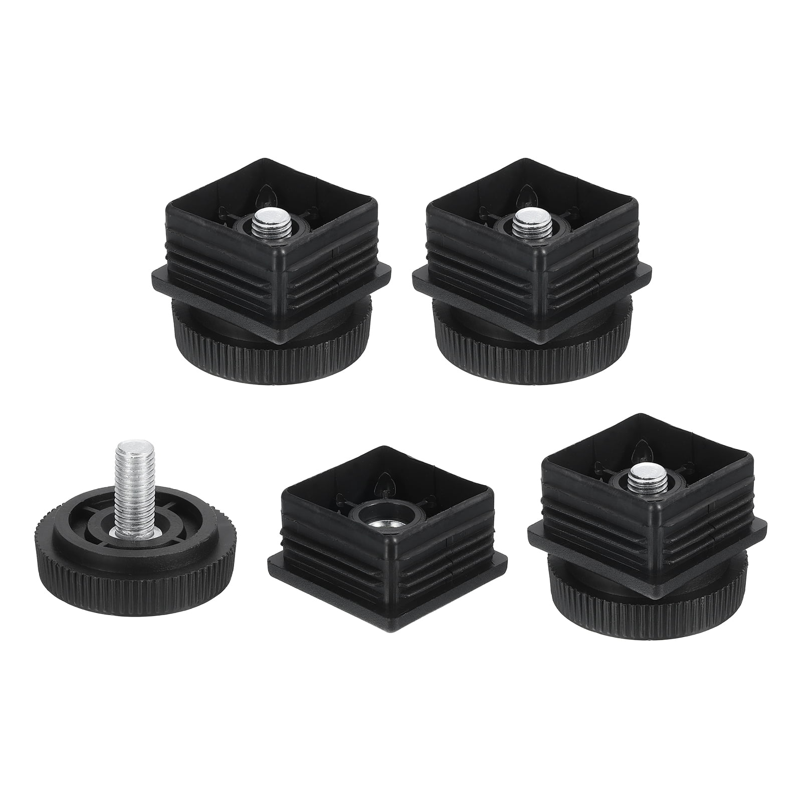 4 Set Leveling Feet, M12x50x50mm Rectangle Furniture Leg Leveling Fit ...