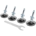 4 Set M8 Swivel Leveling Feet with 4-Pronged T Nut, Adjustable Leg ...
