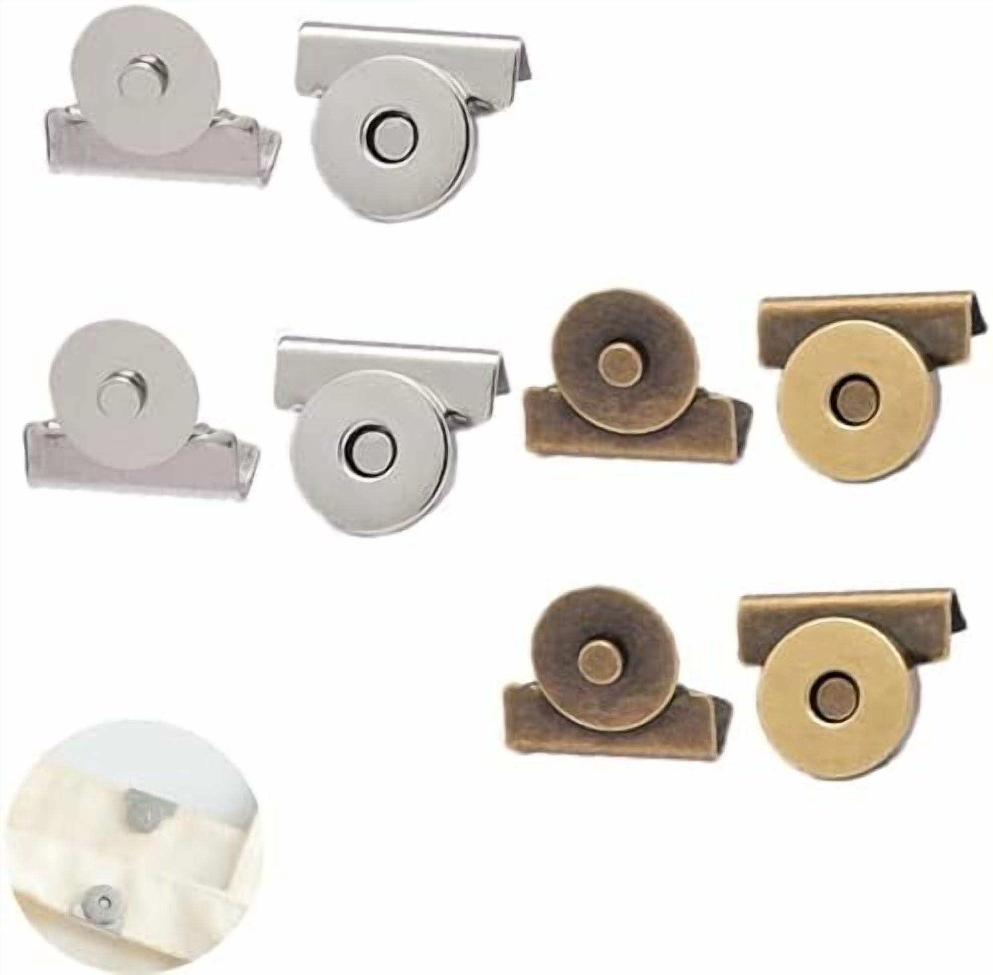 4 Set Magnetic Buttons Snap Buckle Clip Fasteners Closure Non-Sewing ...