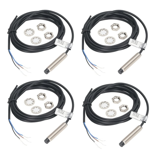 4 Set Proximity Switch 8mm Dia PNP 3 Wire Normally Closed NC Contact ... 4 Set Proximity Switch 8mm Dia PNP 3 Wire Normally Closed NC Contact ...