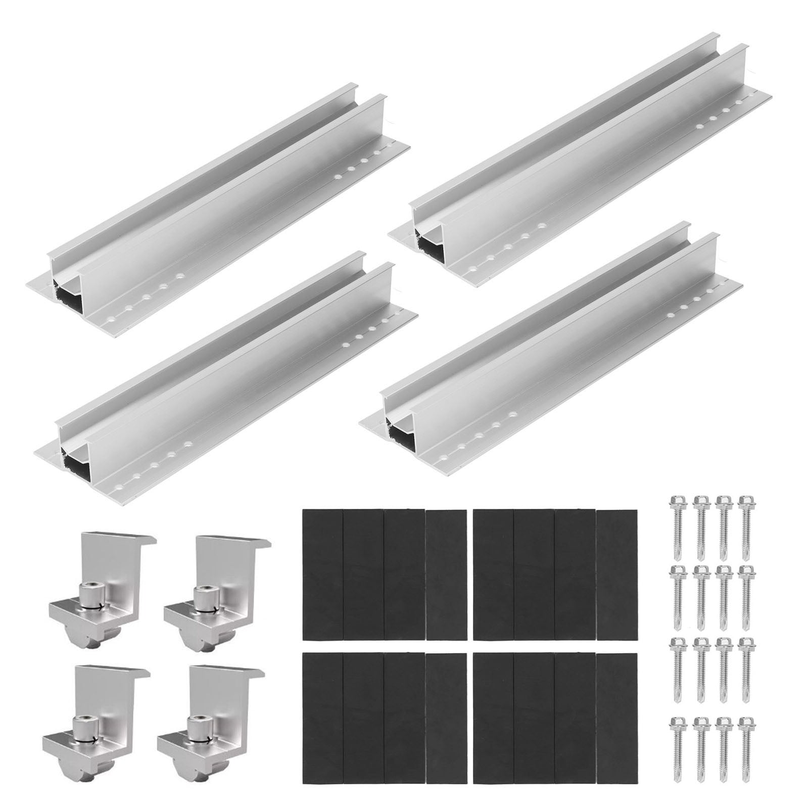 4 Set Solar Panel Bracket Kit Aluminum Alloy 300mm Corrosion Resistant ...