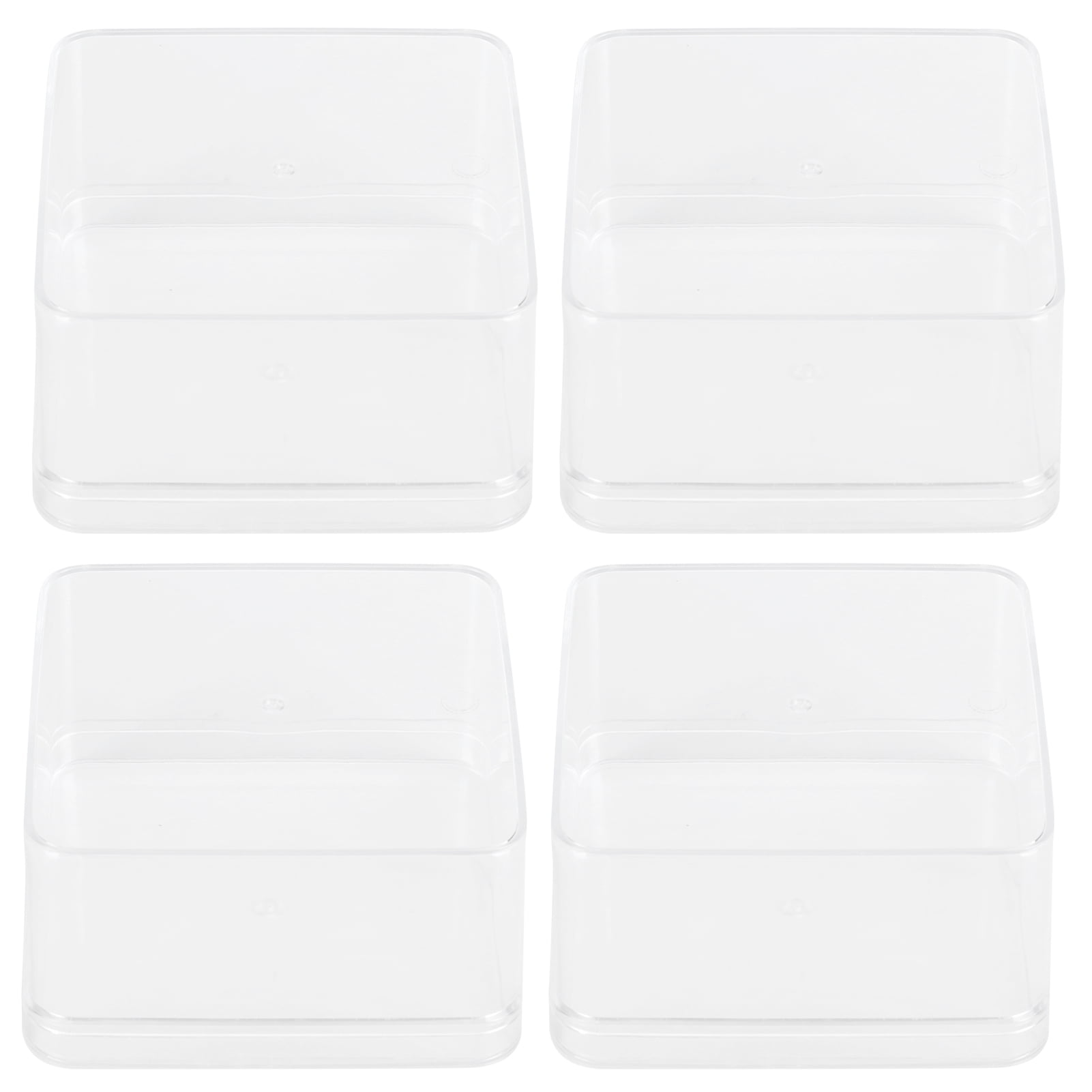 4 Set Storage Box with Lid Clear Containers Box for Candy Jewelry ...