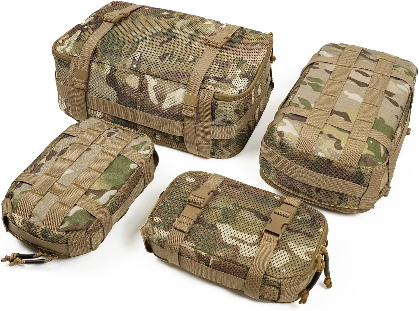 4 Set Tactical Packing Cubes ，Compressible Mesh Duffle Storage Bag ...
