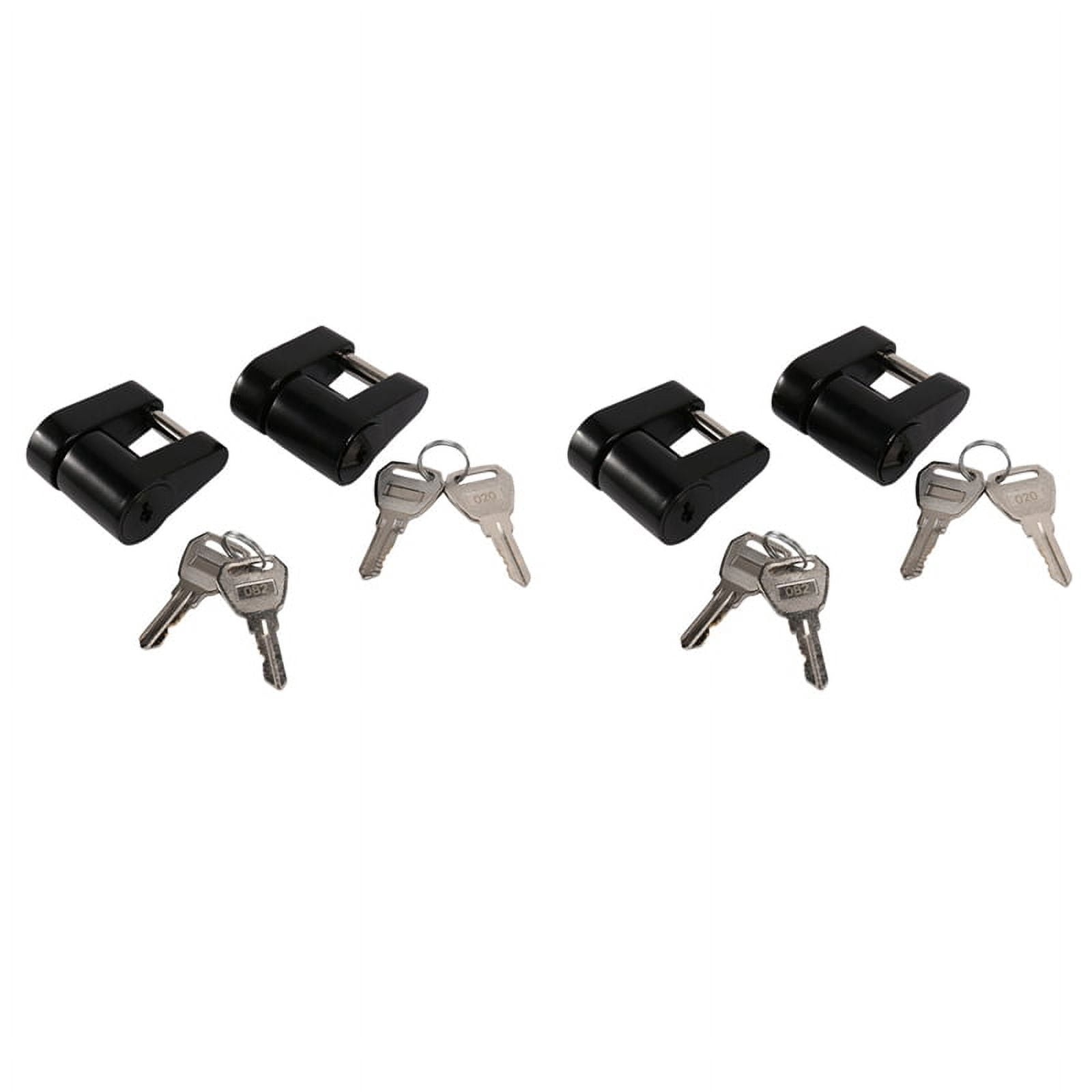 4 Set Trailer Hitch Coupler Lock Trailer Coupler Padlock 1/4 Inch Hitch ...