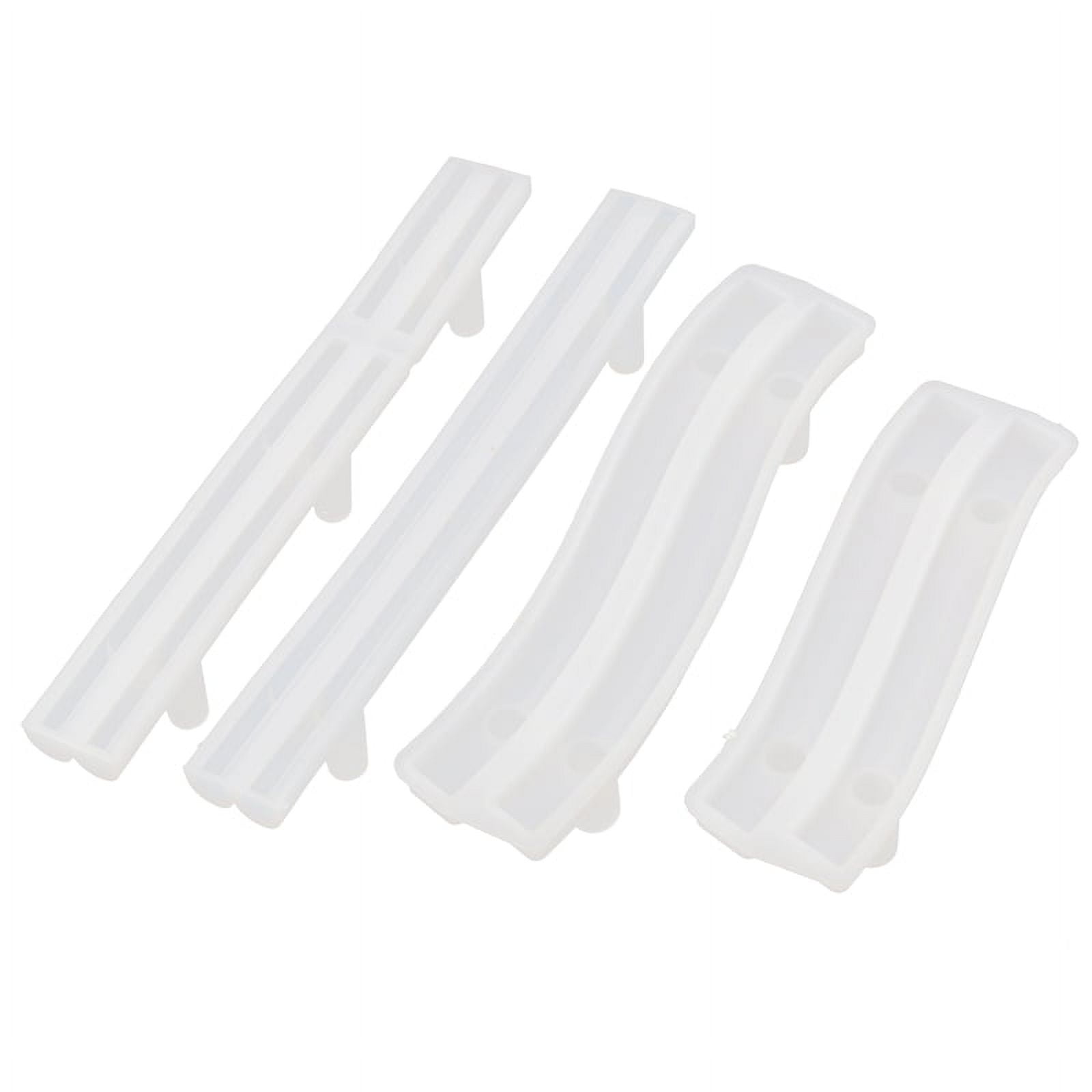 4 Set Tray Handle Resin Mold, Silicone Epoxy Casting Mold for DIY Cabinet Door Handles, Drawer ...