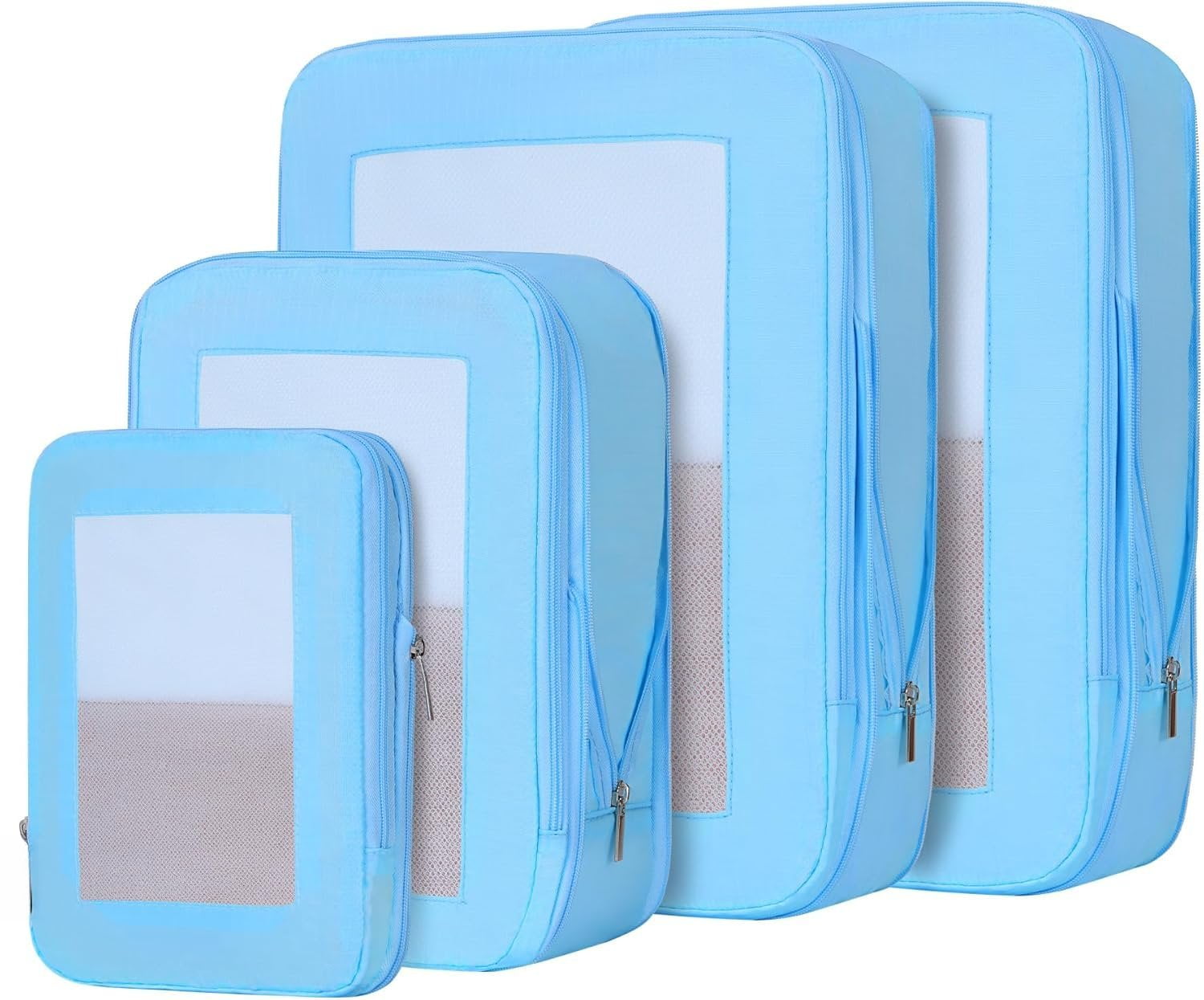4 Set Ultralight Compression Packing Cubes Travel for Suitcases ...