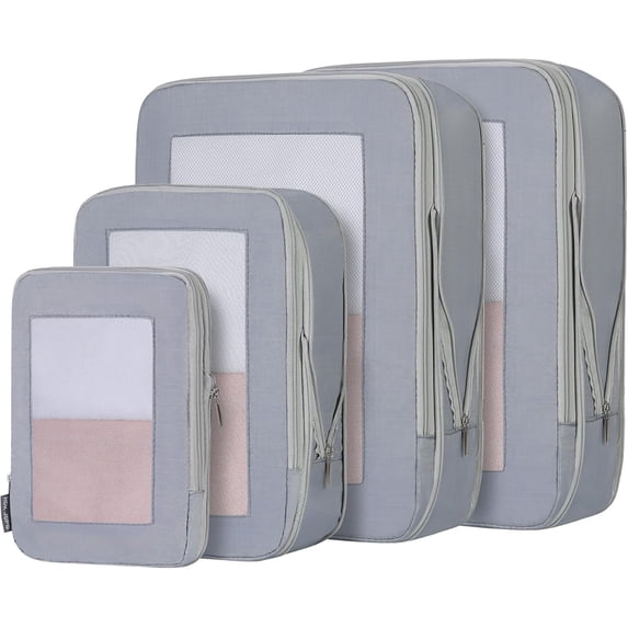 4 Set Ultralight Compression Packing Cubes Travel for Suitcases ...