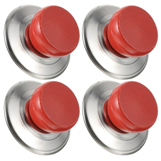 Whistle Pot Lid Knobs Set Replacement Kitchen Handles in Red 4 Pieces ...