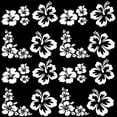 4 Sets 16PCS Hibiscus Flowers Car Decals for Women 3.5”Hawaiian ...