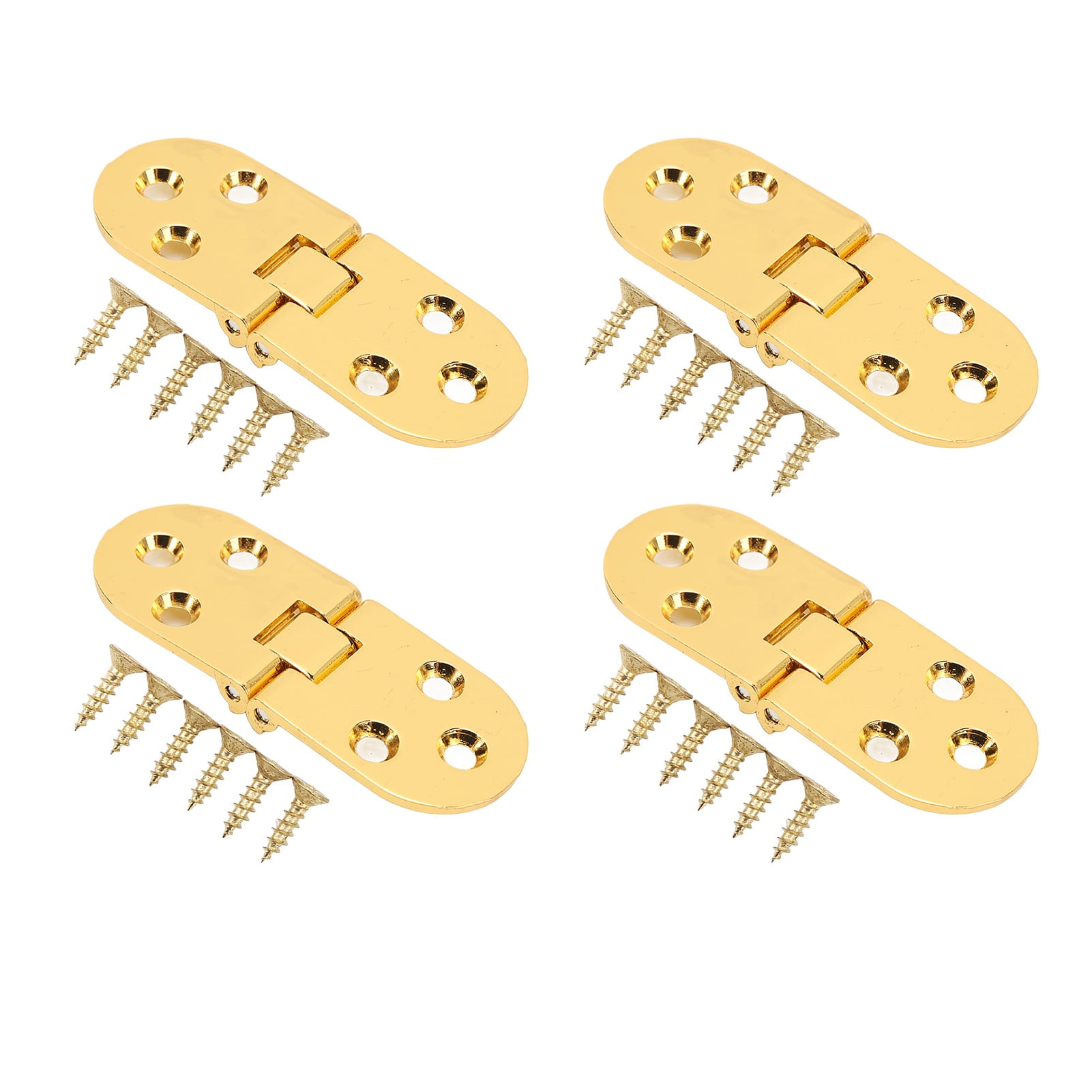 4 Sets 180 Degree Flap Hinge 0.09in Thickness Metal Folding Flip Top ...