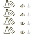4 Sets 2 Inch Overall Buckles Replacement, Metal Suspender Fasteners ...