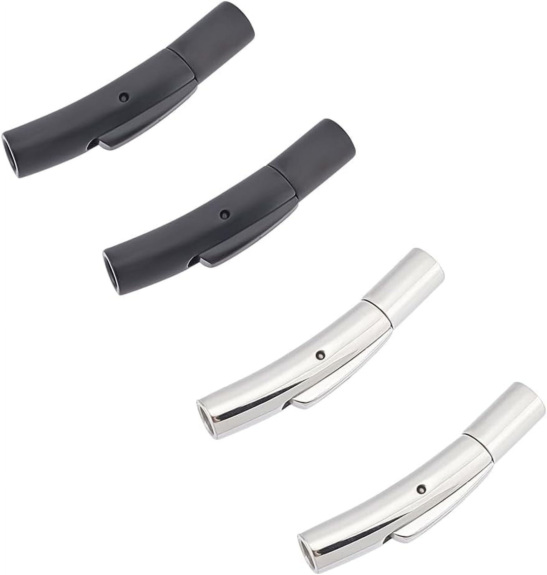 4 Sets 2 Styles 316 Surgical/304 Stainless Steel Bayonet Clasps Curved ...
