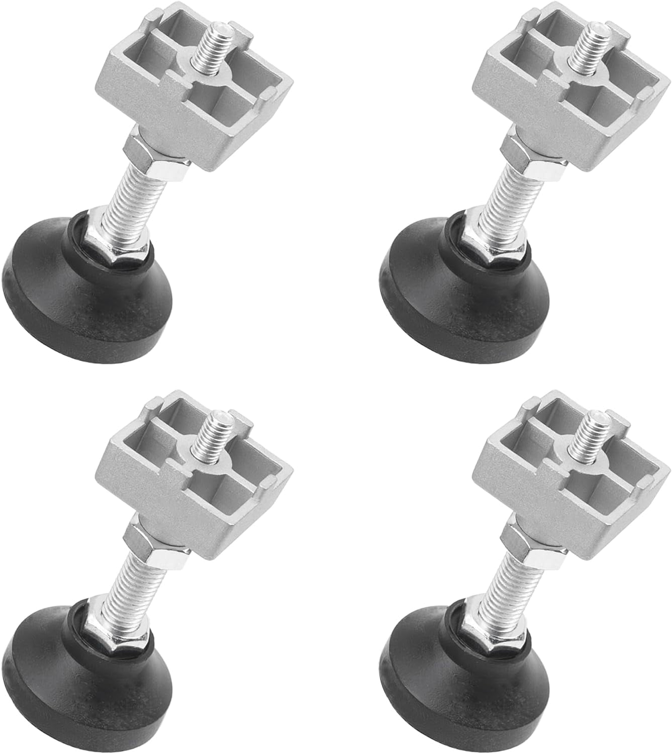 4 Sets 4040 Series Aluminum Profile Adjustable Feet for T Slot 8mm ...
