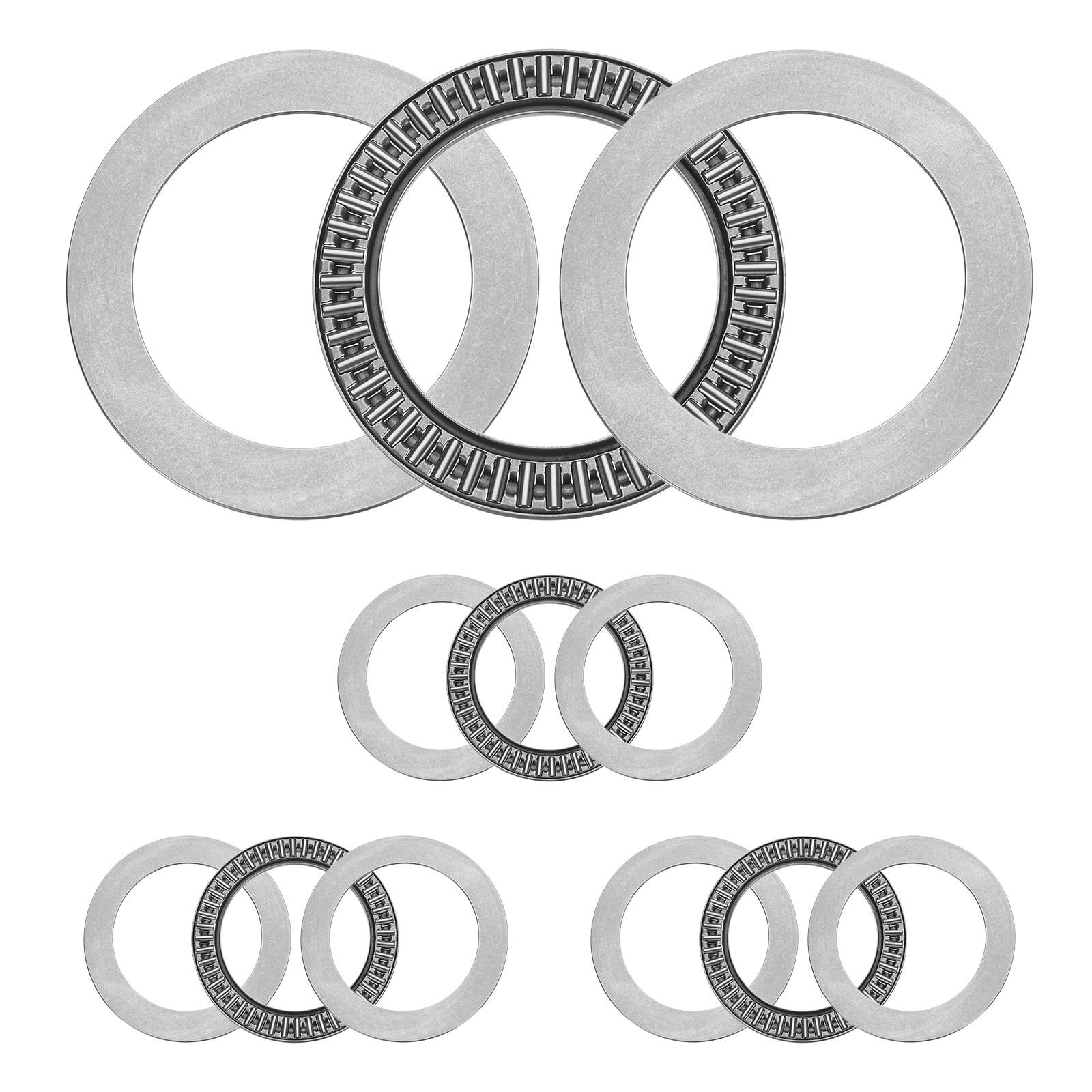 4 Sets AXK6085+2AS Thrust Needle Roller Bearings, 60x85x5mm Chrome ...