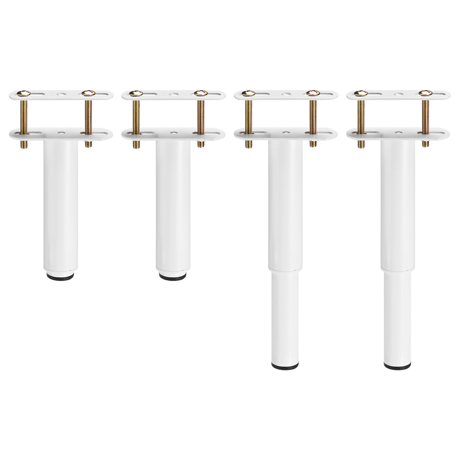 4 Sets Adjustable Height Bed Frame Support Legs Replacement Bed Center ...