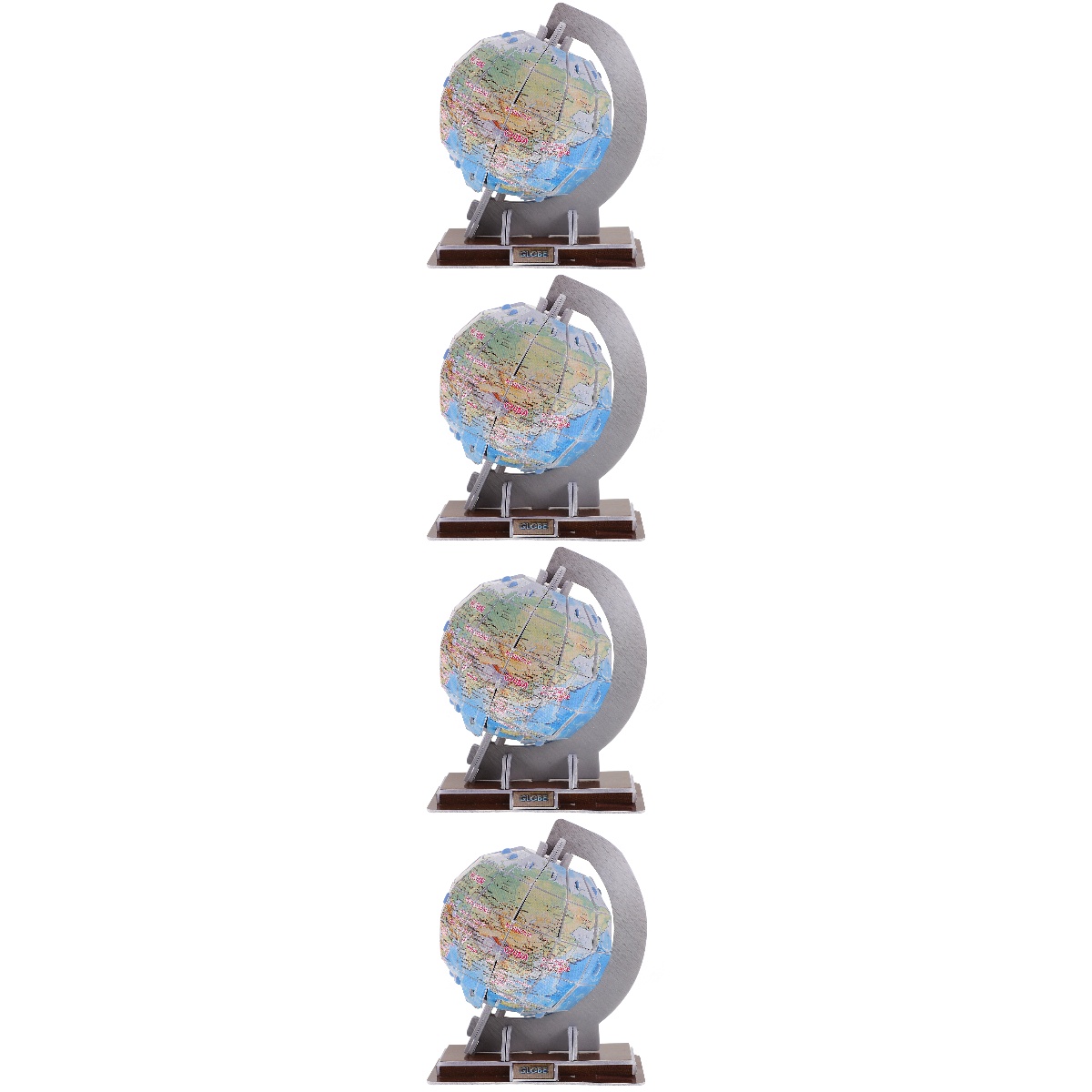 4 Sets Aerospace 3D Puzzle Geography Science Educational Child ...