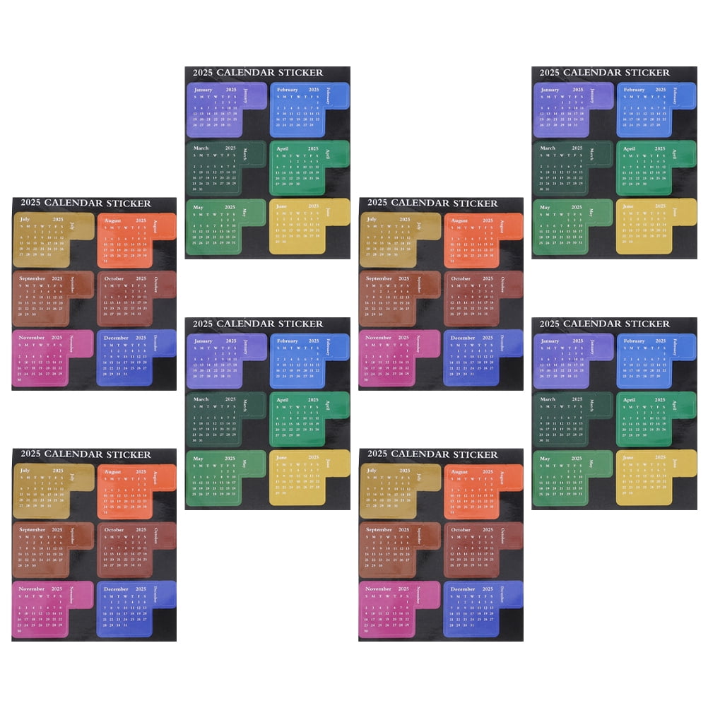 4 Sets Agenda Planner Stickers Tabs for Month Calendar - Walmart.com