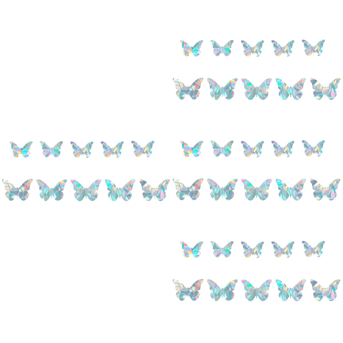 4 Sets Anti Bird Strike Glass Sticker Removable Window Tint Blinds Nail ...