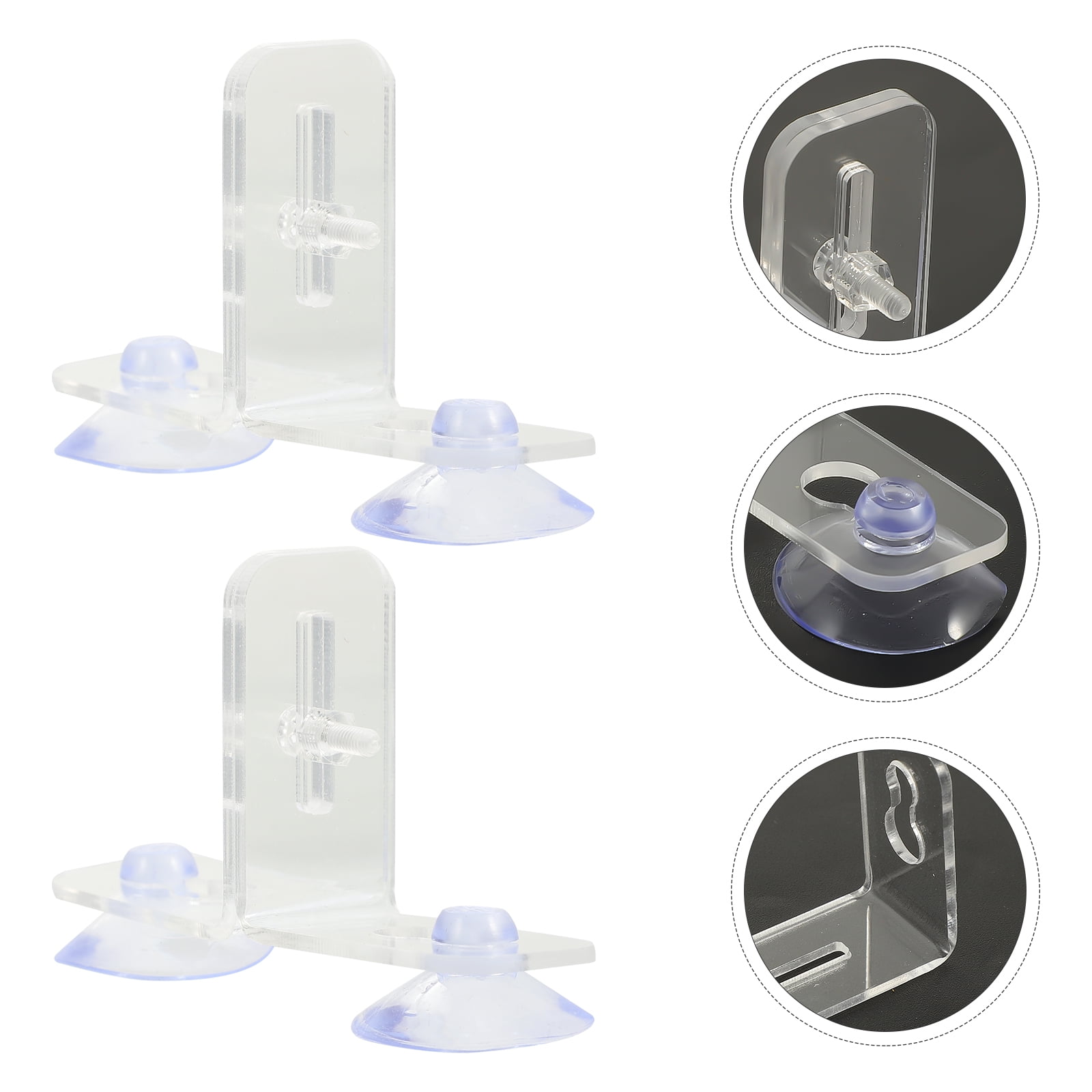 4 Sets Aquarium Fish Tank Divider Sucker Clips Separation Tray ...