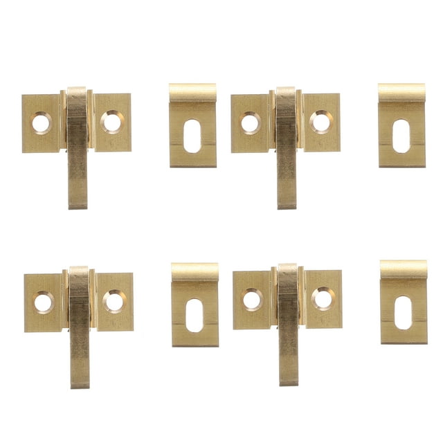 4 Sets Automatic Window Latch Cupboard Door Locks Brass Window Catch ...