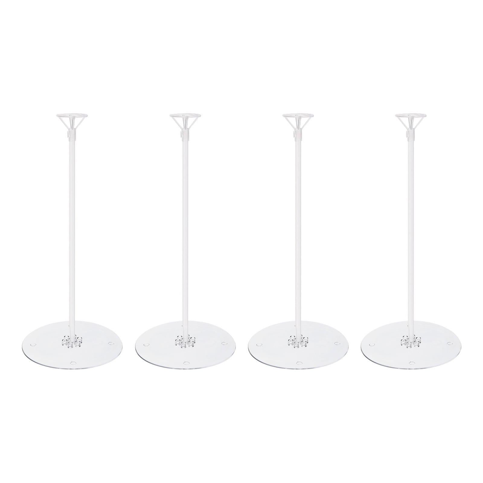 4 Sets Balloon Stands for Table, 15inch Balloon Sticks with Base ...