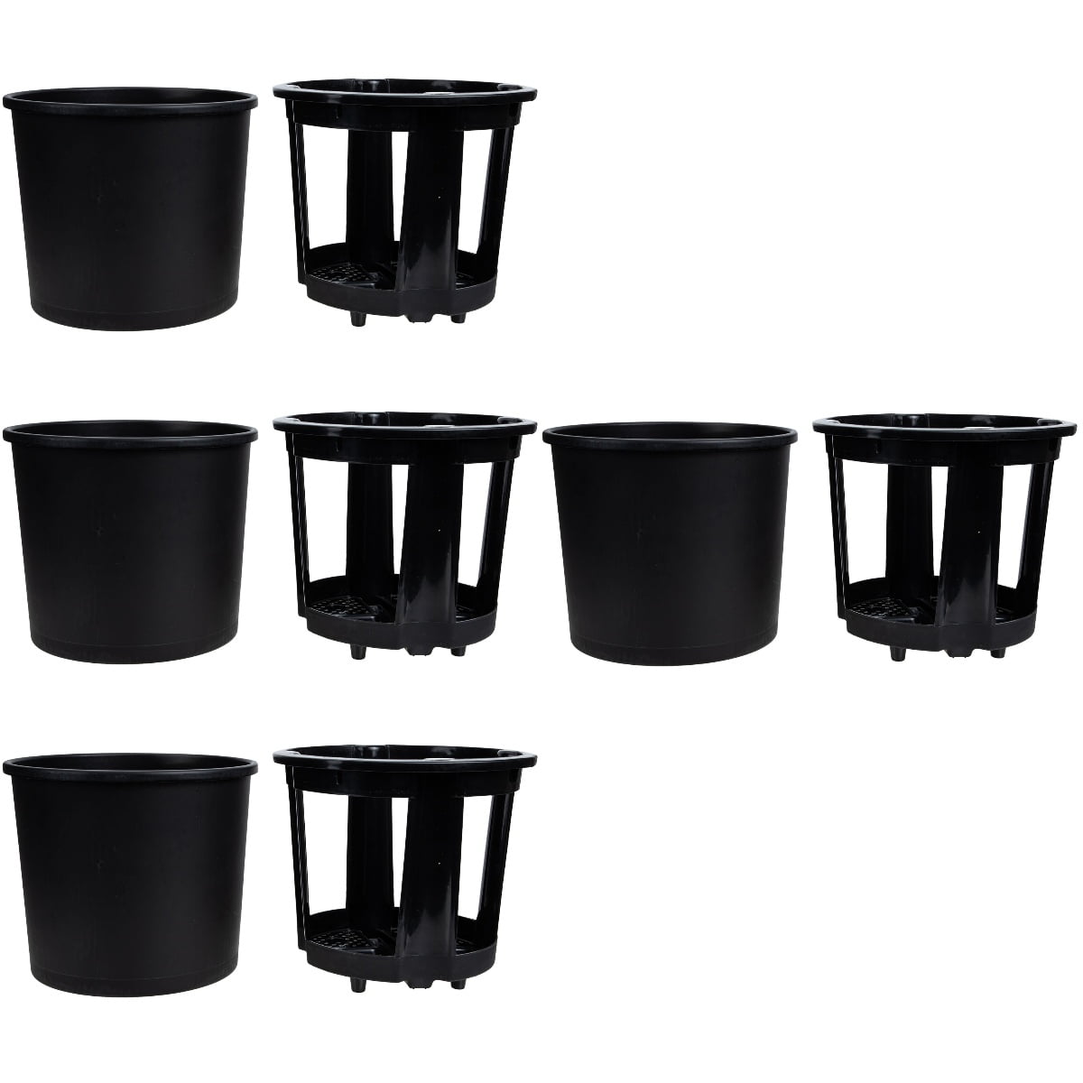 4 Sets Bean Potato Pot Plant Growing Bucket 29x29cm Black - Walmart.com