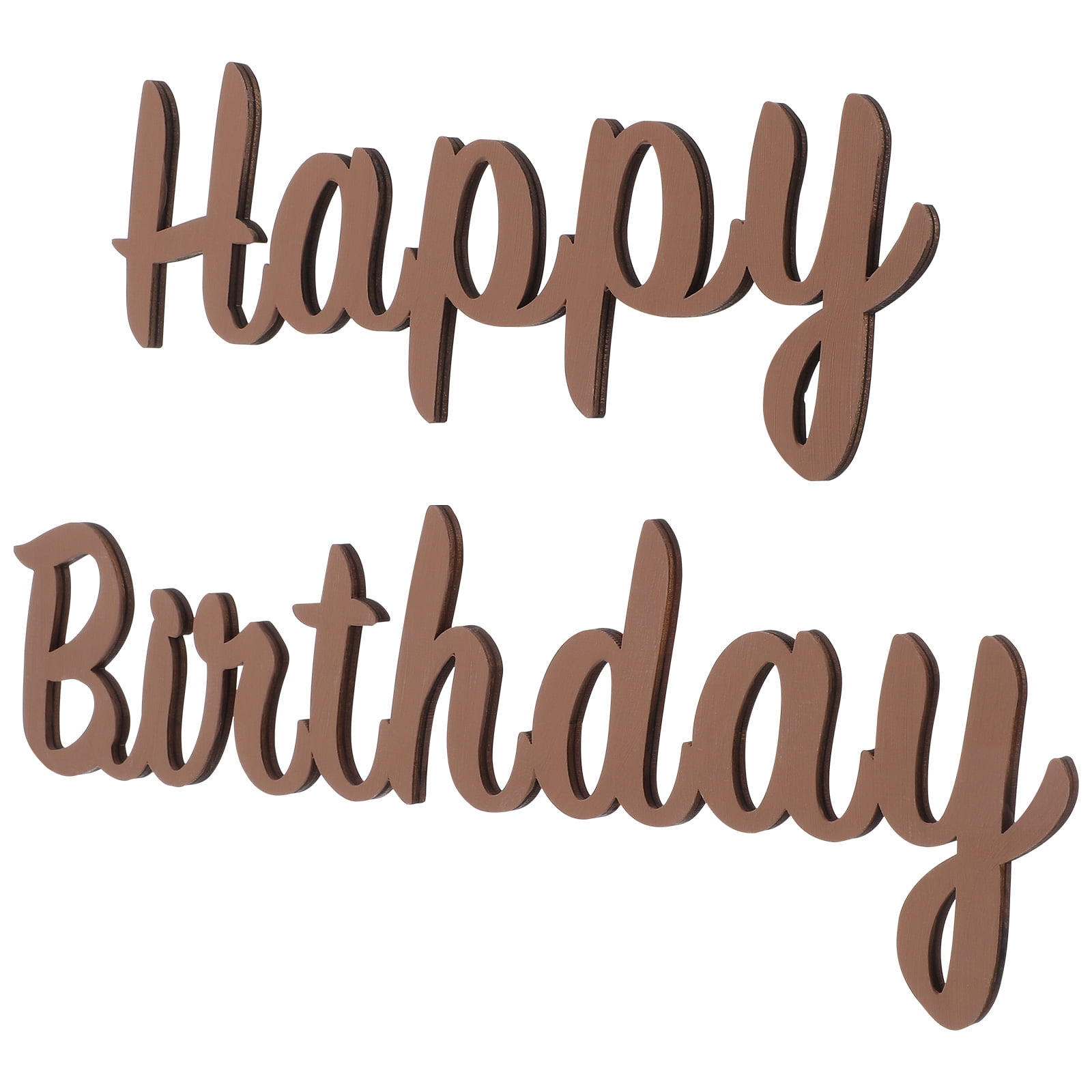 4 Sets Birthday Party Decoration Wooden Dining Room Table Happy Sign ...