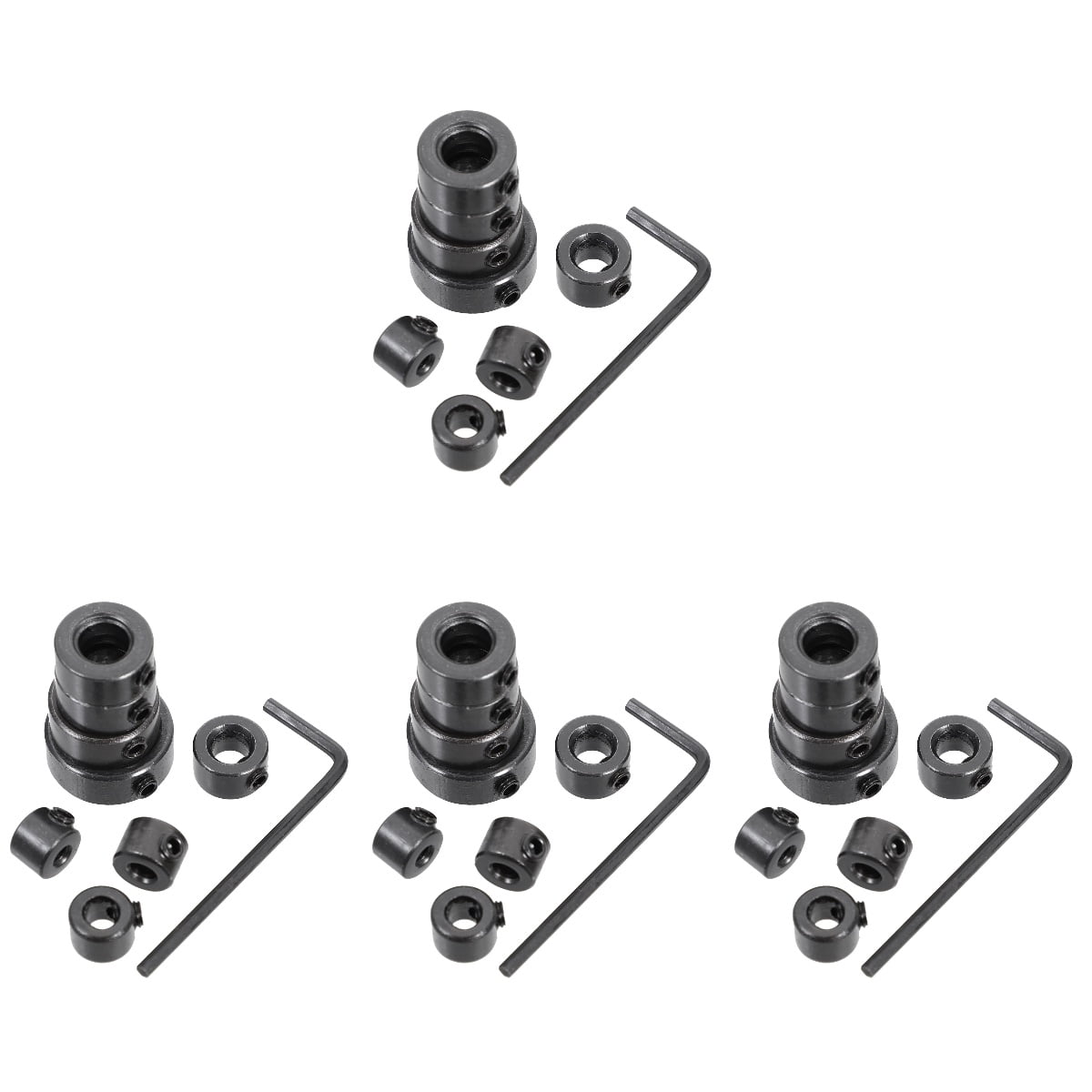 4 Sets Bit Positioners Woodworking Drill Bit Limiters Drill Stop Collar ...