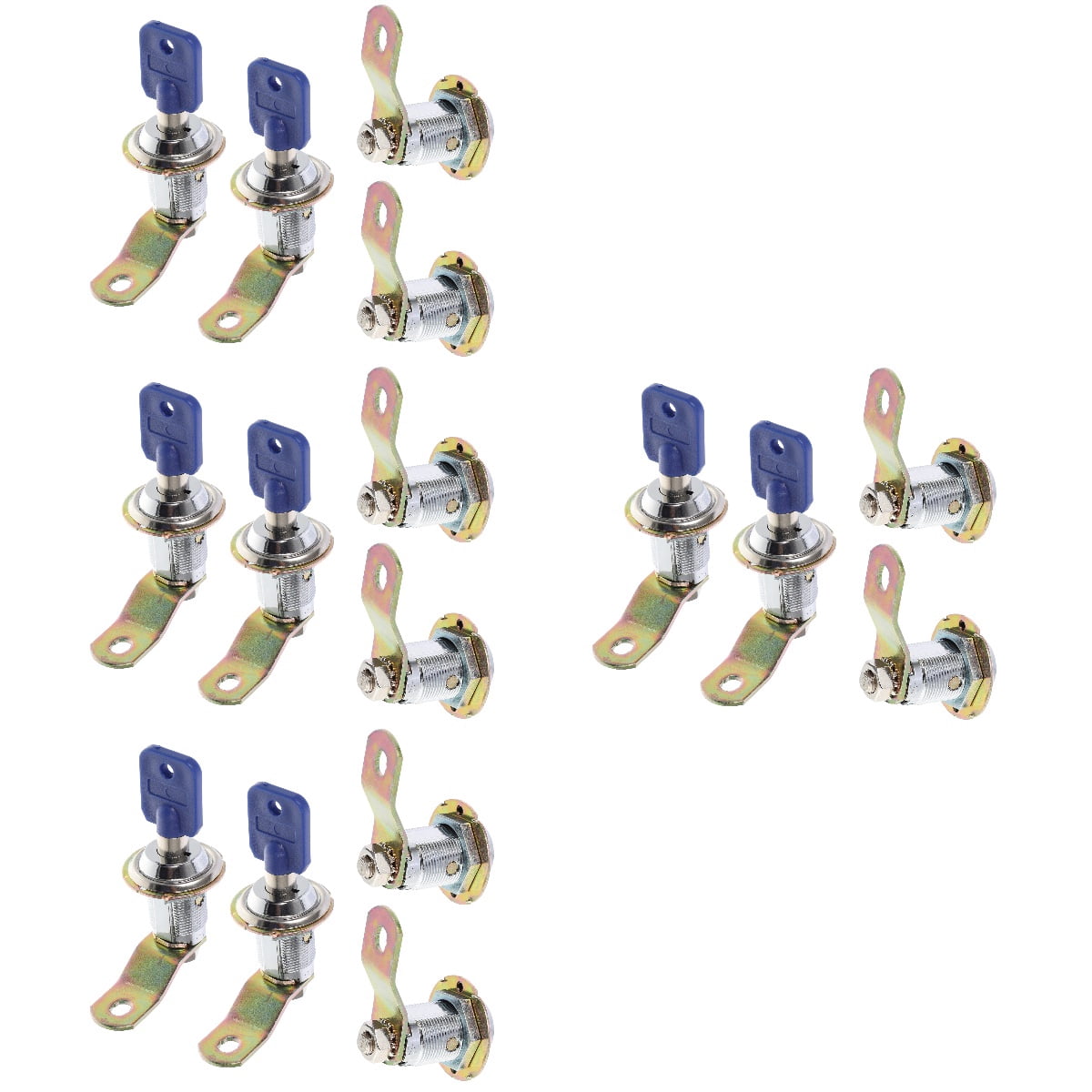 4 Sets Cabinet Locks with Keys Door Lock RV Lock 4.00X2.00X2.00CM ...