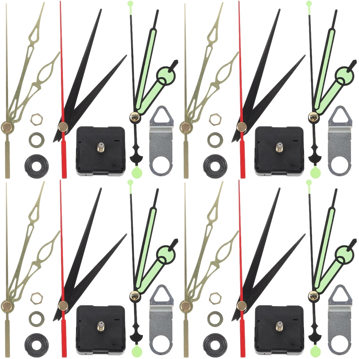 4 Sets Clocks Watch Movement Accessories Clock Panel 13x5.5cm - Walmart.com