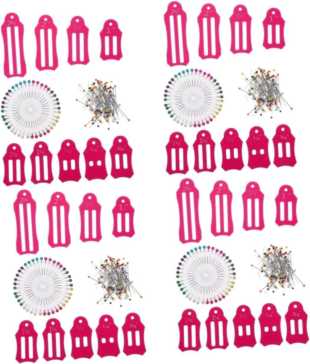 4 Sets Clothing Tailoring Set Bias Tape Maker Kits Kit Sewing Pearl Pin ...