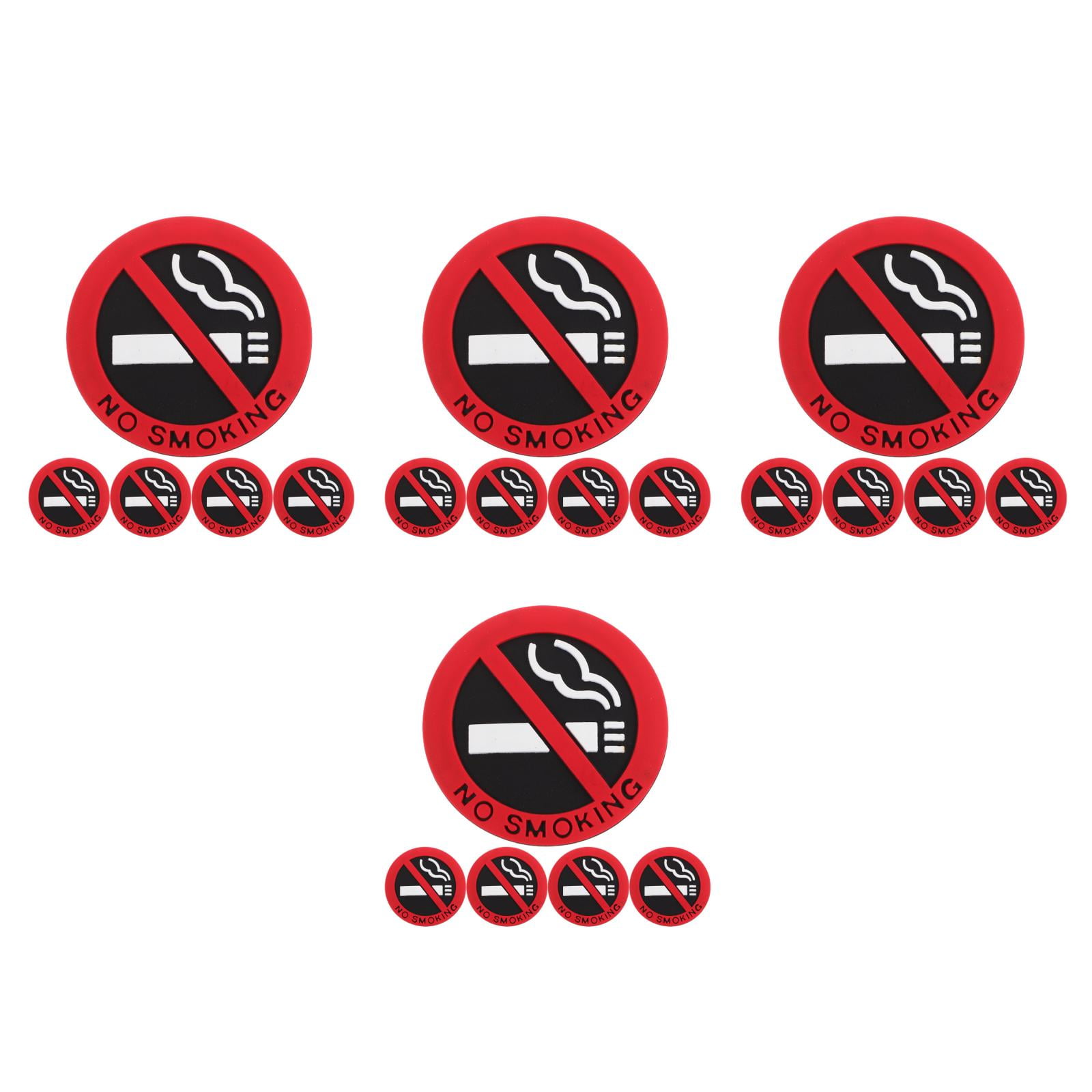 4 Sets Compact Car Adhesive Sticker No Smoking Vehicle Decal Vehicle ...