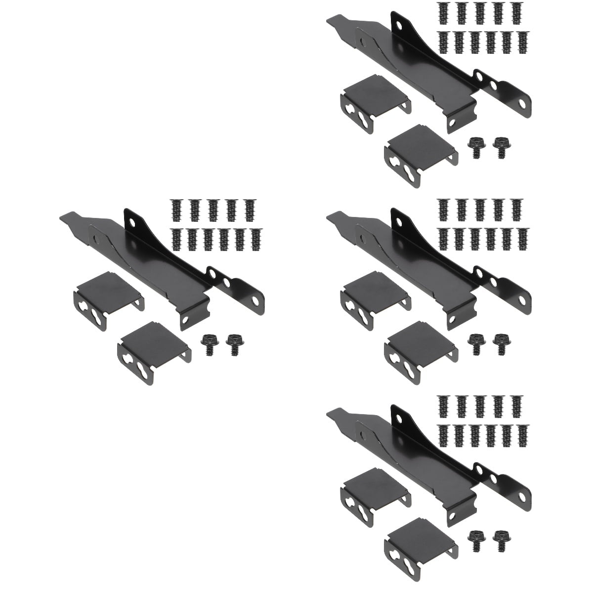 4 Sets Computer Fan Mount Rack Graphic Card Cooling Bracket Vent Black ...